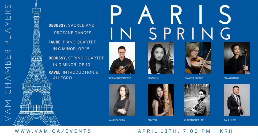 VAM Chamber Players - Paris in Spring, Koerner Recital Hall, Vancouver ...