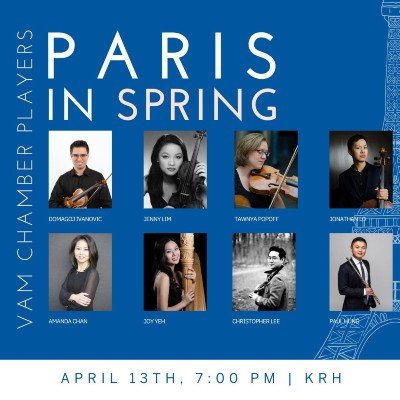 VAM Chamber Players - Paris in Spring, Koerner Recital Hall, Vancouver ...