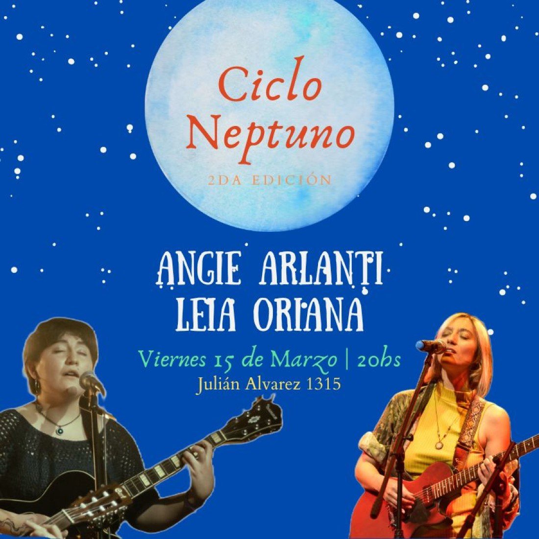 Ciclo Neptuno: Noche de cantautoras, Libario Cultural Temático, Julián ...