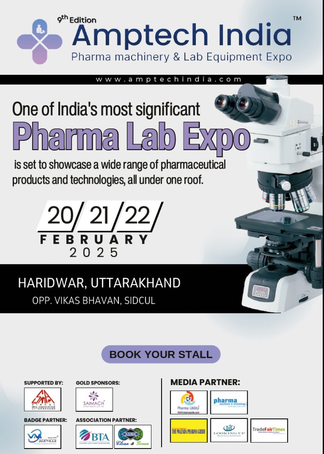 AMPTECH INDIA - PHARMA MACHINERY AND LAB EQUIPMENT EXHIBITION, HARIDWAR ...