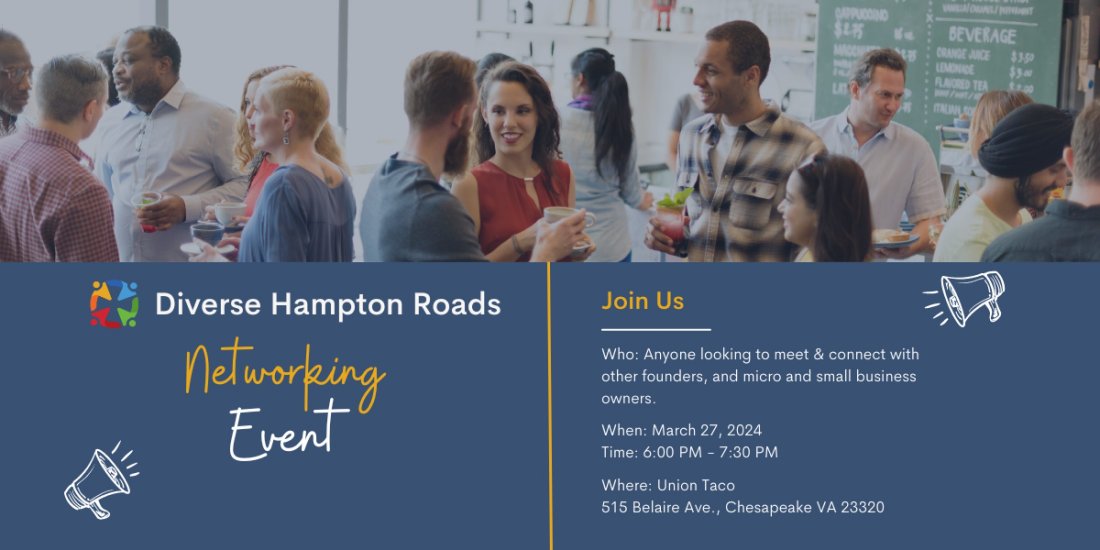 Diverse Hampton Roads Networking Event, Union Taco, Chesapeake, 27 ...