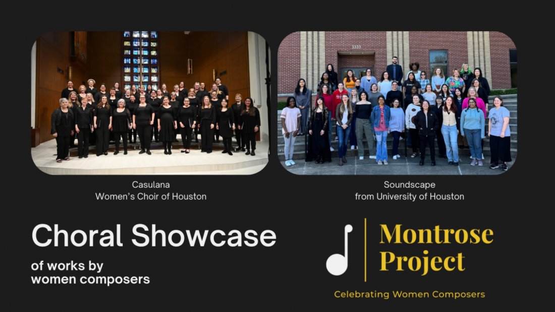 Choral Showcase - Celebrate Women Composers!, Steinway Selection Center, Houston, 22 March 2024 ...