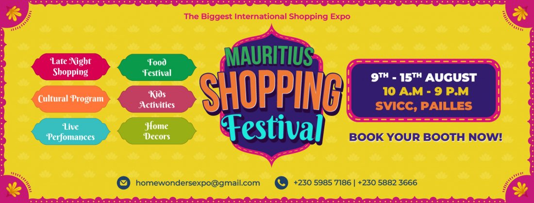 Mauritius Shopping Festival, SVICC, Port Louis, Mauritius, 9 August to ...