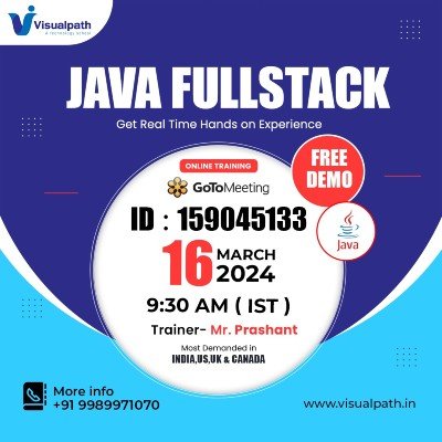 Attend Online Free Demo on Java full stack Tickets, March 16 2024 ...