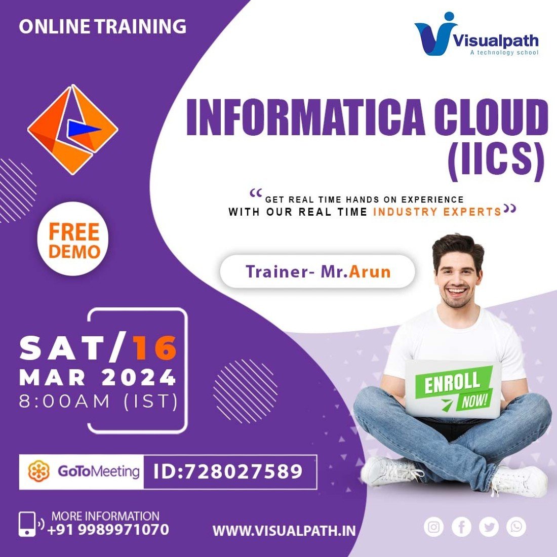 Informatica Cloud (IICS) Online Free Demo Tickets, March 16 2024 ...