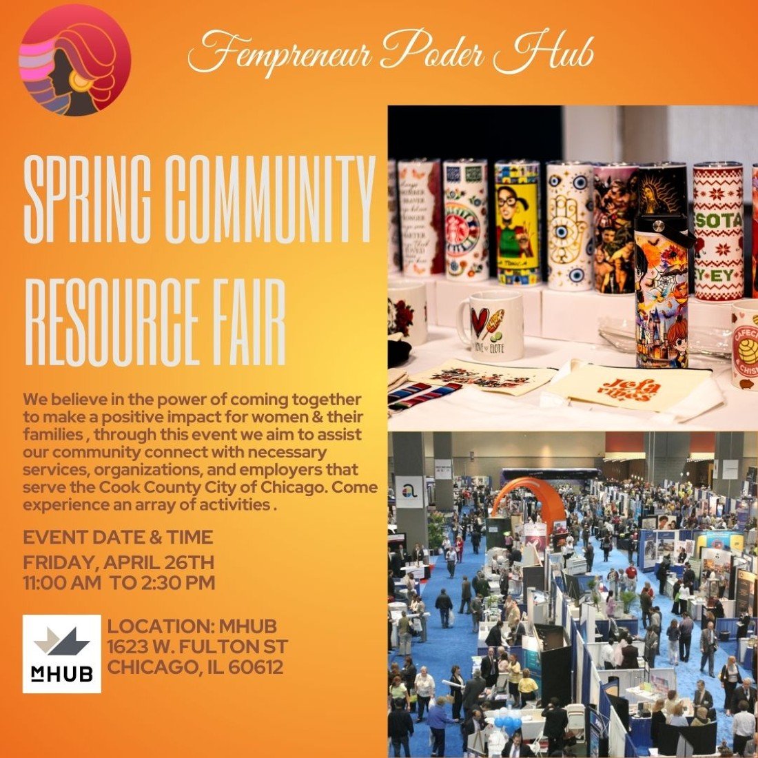 Spring Community Resource Fair , mHUB, Chicago, 26 April 2024 | AllEvents