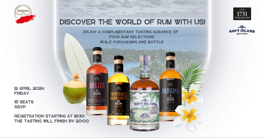 Discover the World of Rum with Us! Navy Island and 1731 Fine & Rare Rum ...
