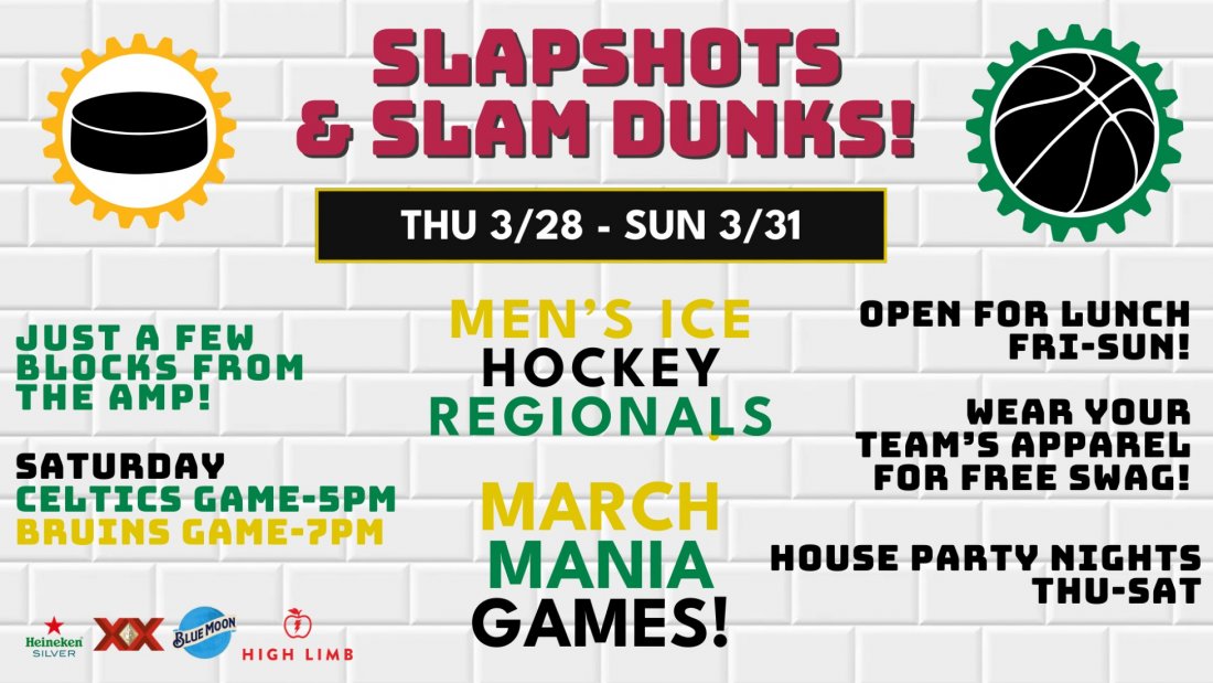 Slapshots & Slam Dunks, Providence GPub | AllEvents