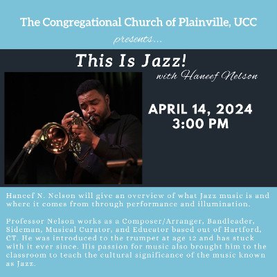 C.C.P. presents...This Is Jazz! with Haneef Nelson, The Congregational ...