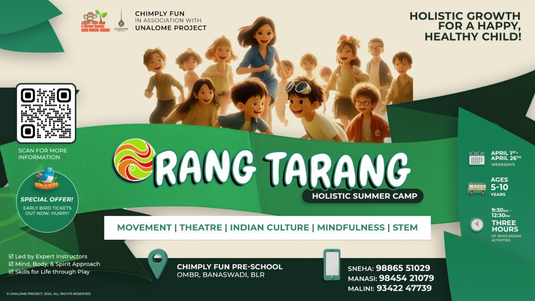 Rang Tarang – Holistic Summer Camp, Chimply Fun Preschool, Bangalore, 8 ...