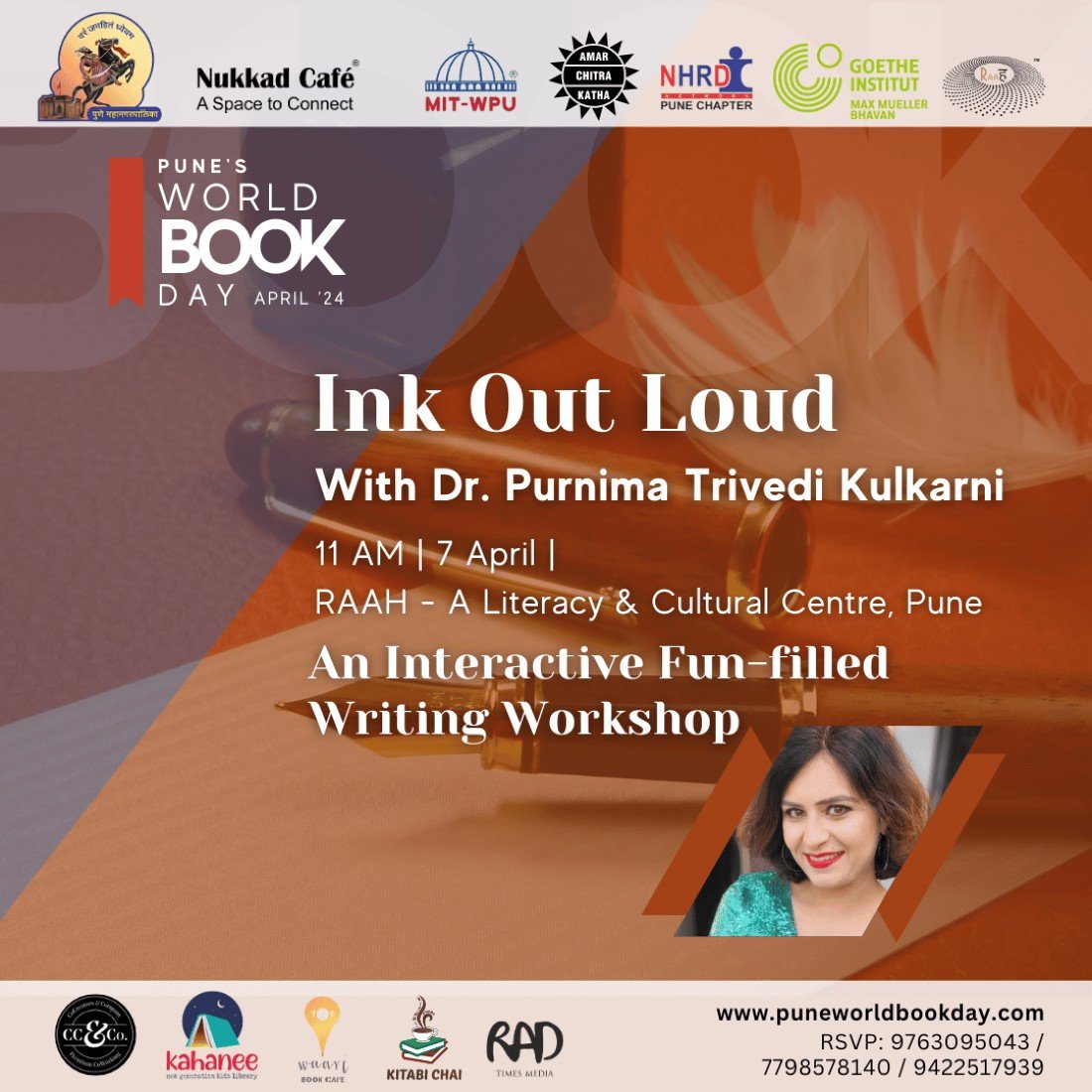 Ink Out Loud, Raah - A Literacy & Cultural Centre, Pune, 7 April 2024 ...