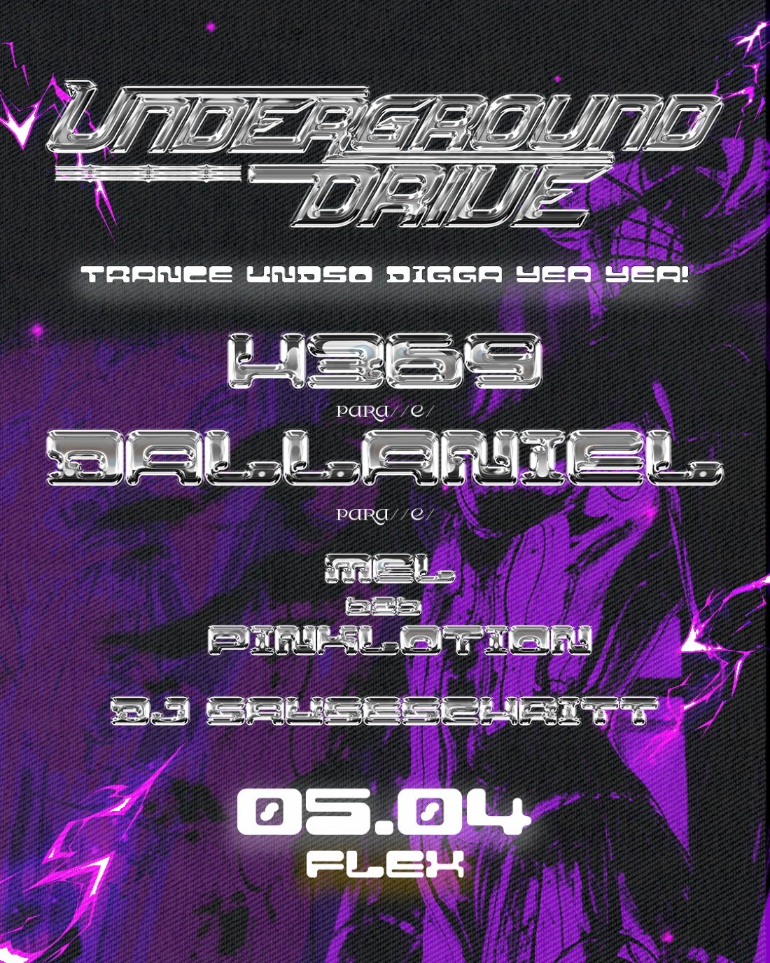 Underground Drive with Dallaniel & H369, Flex, Augartenbrücke, Wien, Österreich, Vienna, 5 April ...
