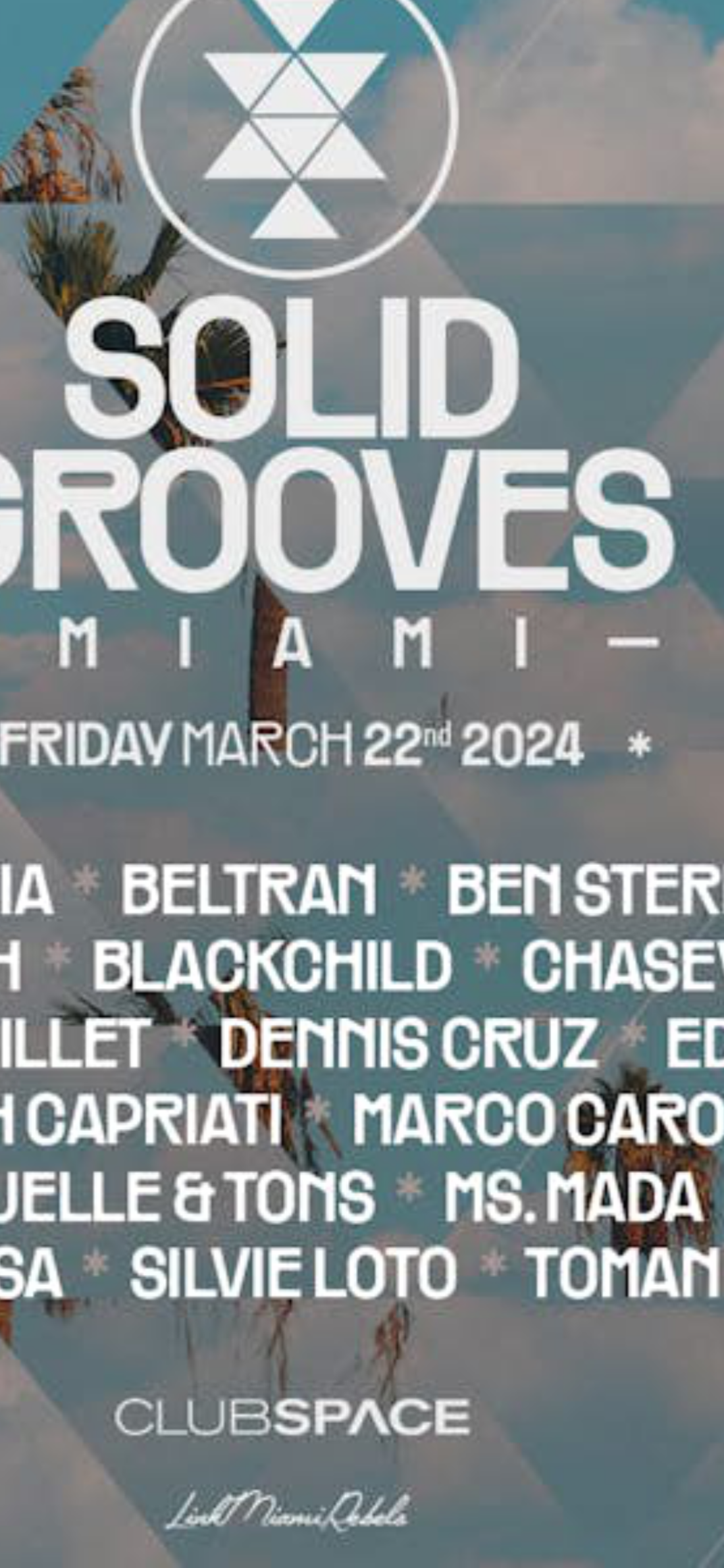 Solid Grooves Miami Tickets 2024 Tickets, Club Space Miami 34 NE 11th ...