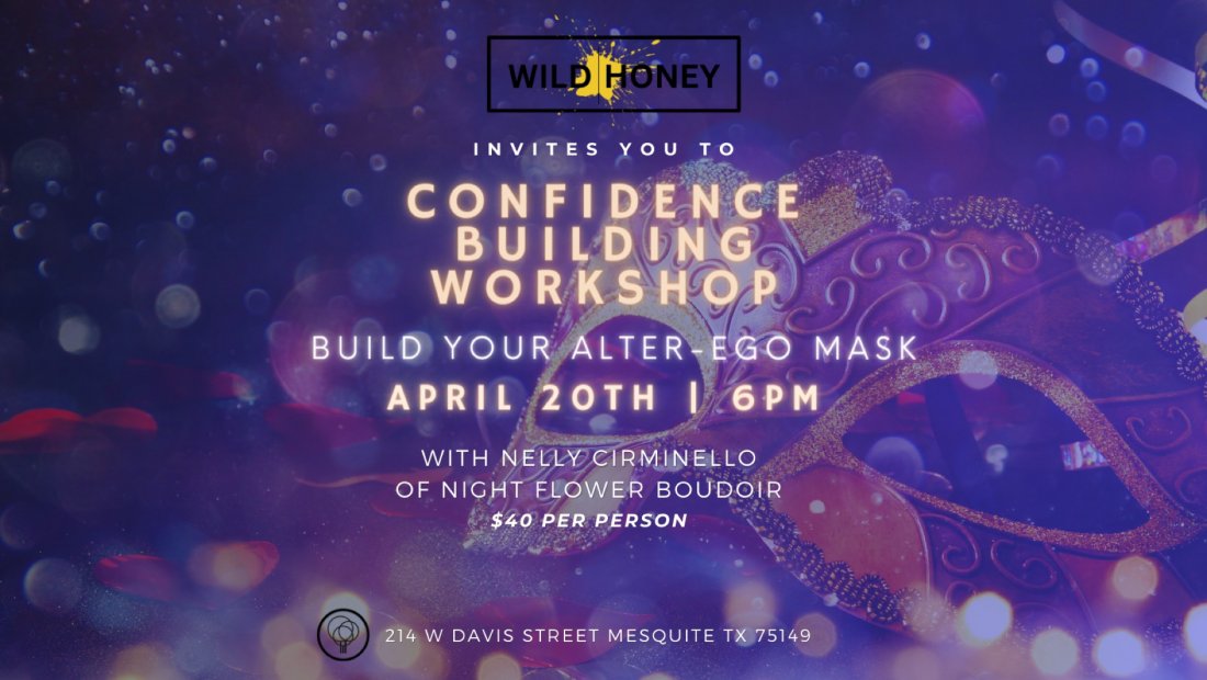 Confidence Building Workshop: Build Your Own Alter-Ego Mask, Corner ...