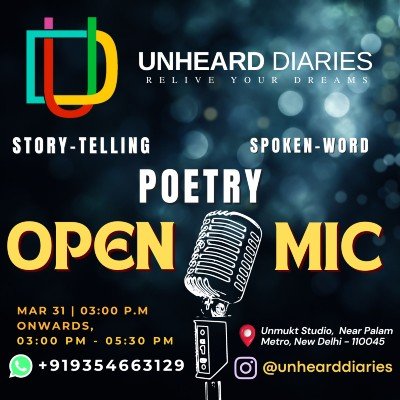 OPEN MIC Delhi - Poetry, Storytelling, Singing & Spoken Word Tickets ...