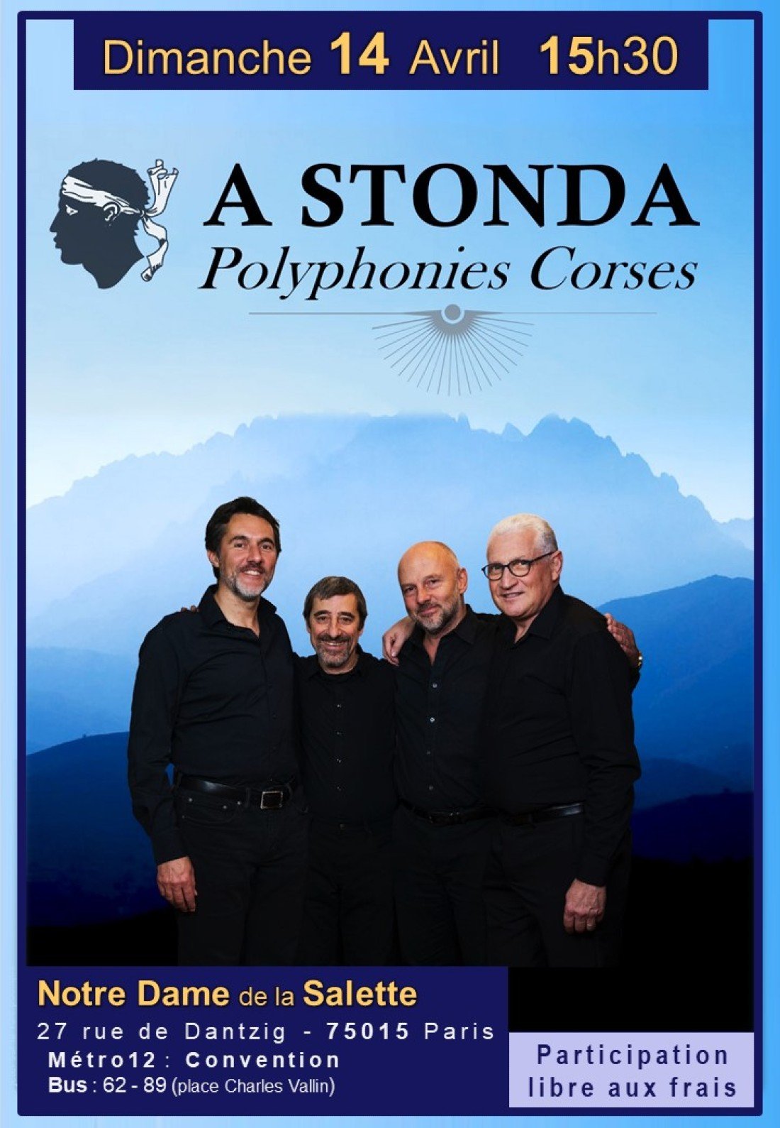 Corsican Polyphonic Songs, Église Notre-Dame de La Salette, Paris, 14 ...