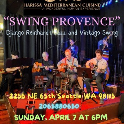 Django Swing music and dance Tickets, Harissa restaurant , Seattle, 7 ...