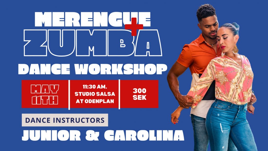 Zumba + Merengue Workshop in Odenplan, Studio Salsa, Stockholm, 11 May 2024 | AllEvents