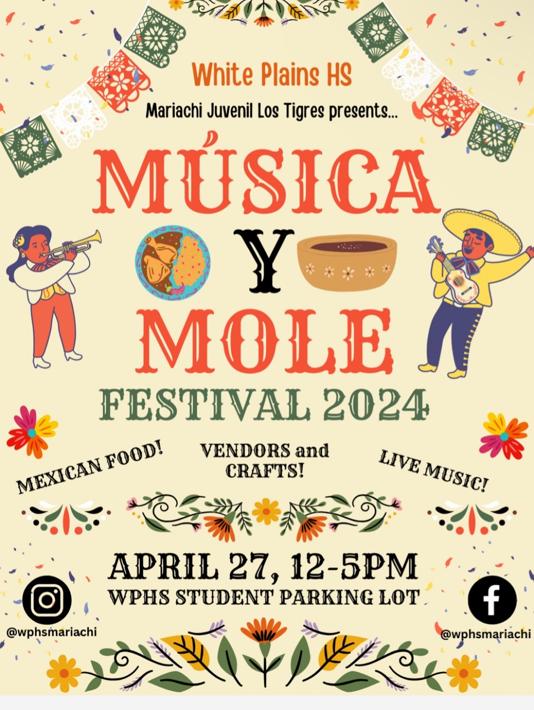 Música Y Mole Festival , White plains Highschool, 27 April 2024 | AllEvents