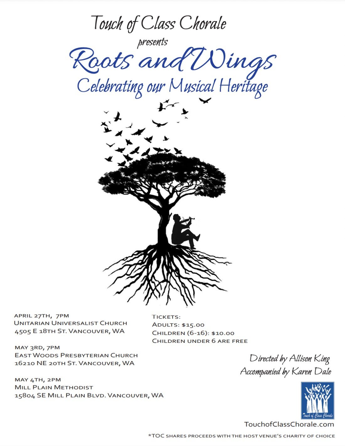 Touch of Class Chorale Presents Roots and Wings: Celebrating Our ...