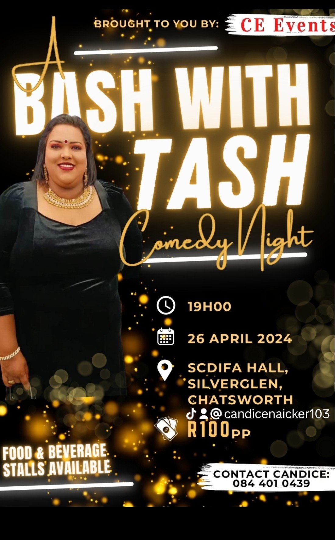 Bash with Tash live comedy show, Scdifa Sports Charitable & Educational ...