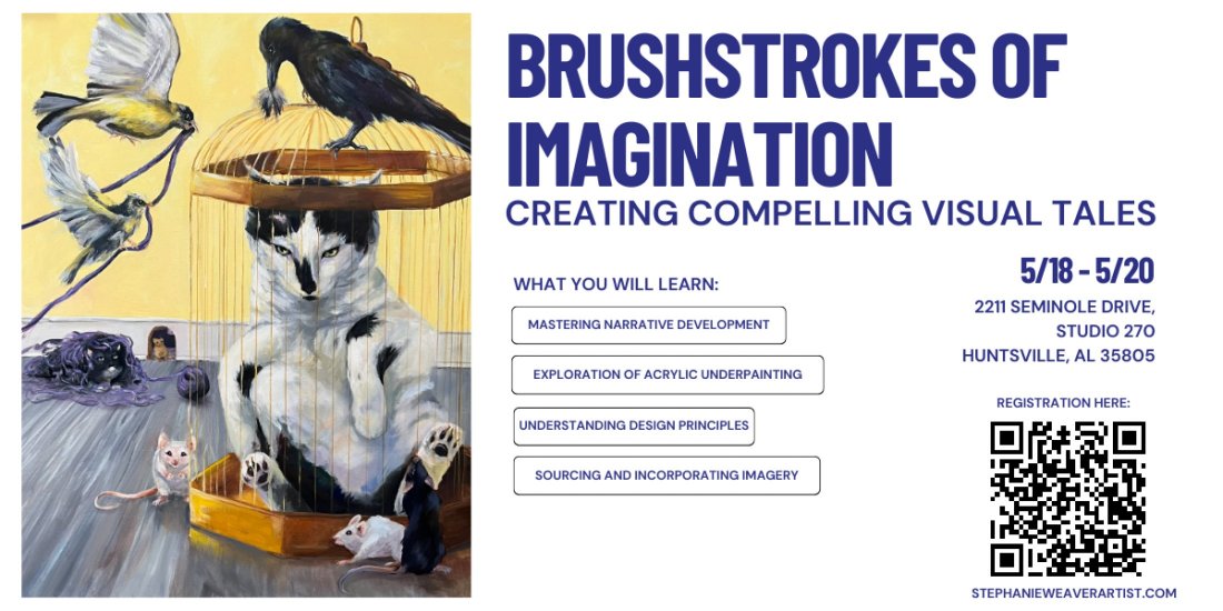 3 Day Painting Workshop , Lowe Mill, Huntsville, 18 May to 20 May ...