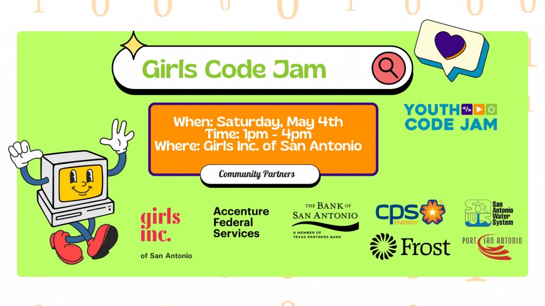 Girls Code Jam Tickets, Girls Inc. of San Antonio, Castle Hills, 4 May ...