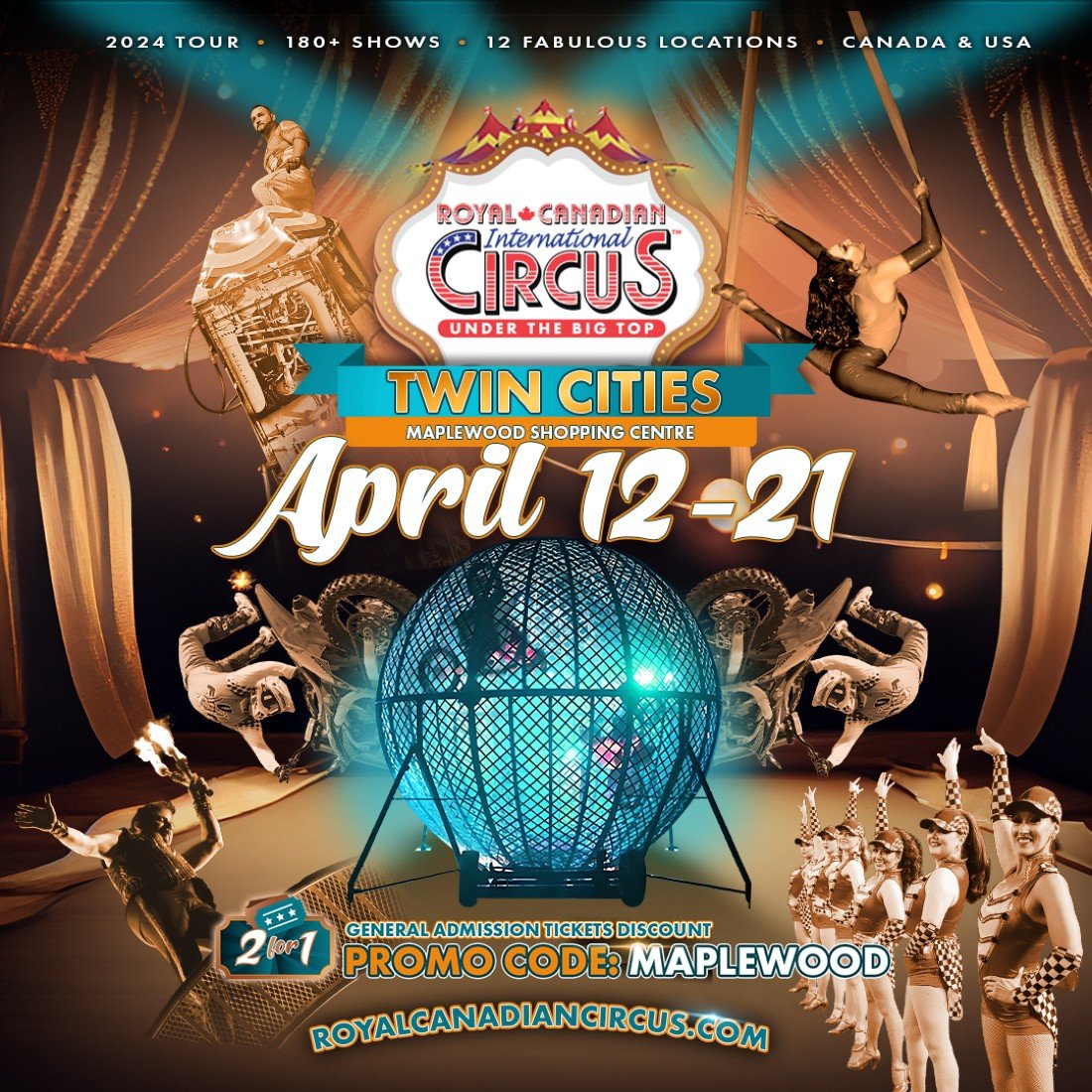 Royal Canadian International Circus 2024 at Maplewood Mall April 11-21 ...