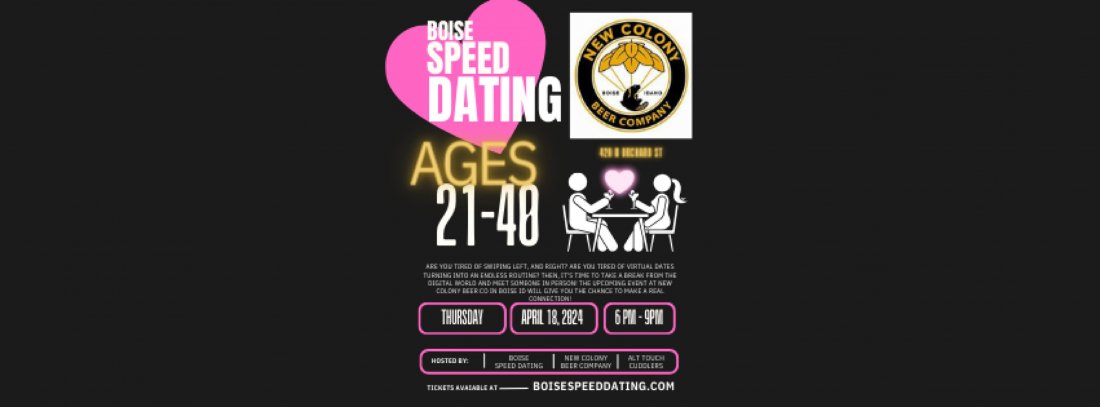 Speed Dating Ages 21-40 @ New Colony Beer Company, New Colony Beer Co ...