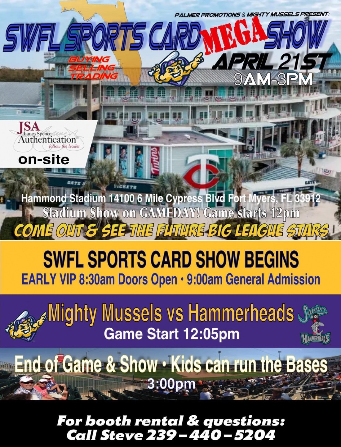 SWFL SPORTS CARD MEGA SHOW, Hammond Stadium, Fort Myers, 21 April 2024 ...