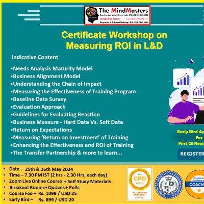 Certificate Workshop on Measuring ROI in Learning and Development , May ...