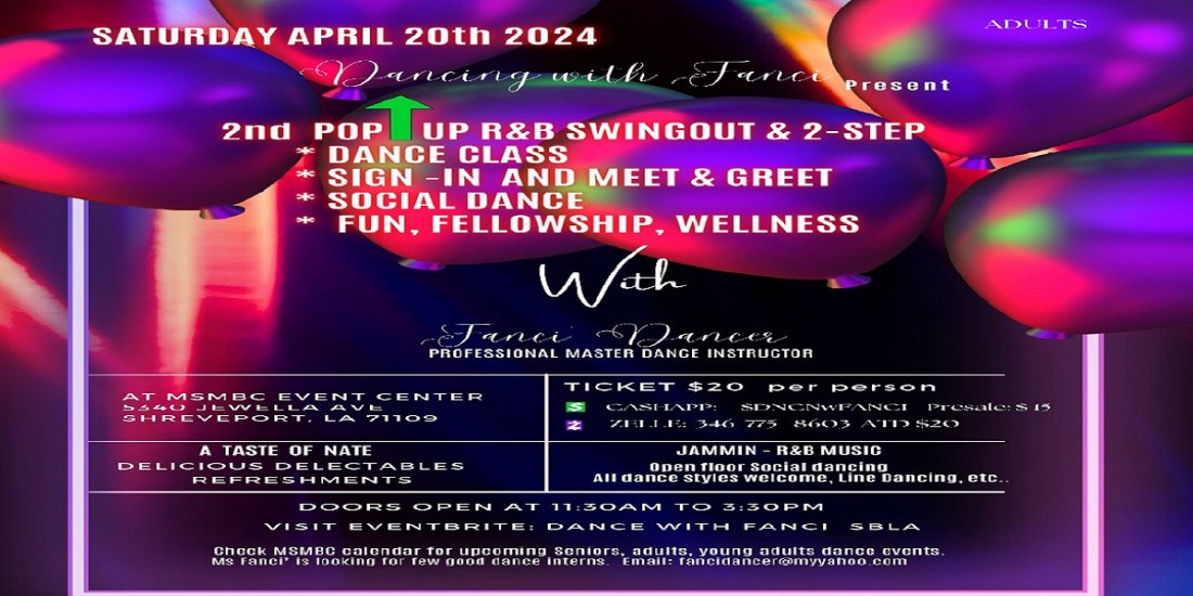 2nd POP - UP R&B Swingout & 2-Step *Dance Class *Social Dancing and *A ...