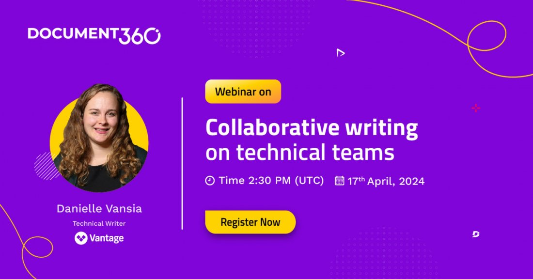 Collaborative writing on technical teams, April 17 2024 | Online Event ...
