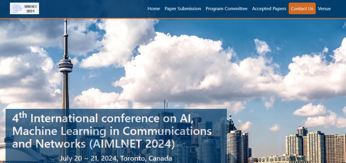 4th International conference on AI, Machine Learning in Communications ...