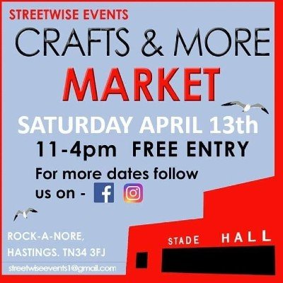 Crafts & More Market at Stade Hall Rock-a-Nore Hastings Old Town ...