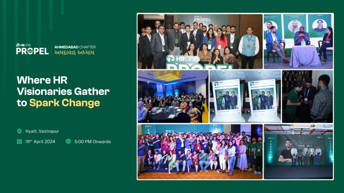 HROne PROPEL 2024- Ahmedabad Chapter , Hyatt Ahmedabad, Vastrapur ...