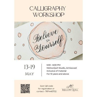 Calligraphy Workshop for all age group Tickets, Mellow Quill ...