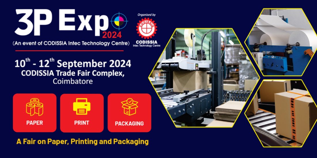 3P EXPO 2024, Codissia Trade Fair Complex, Coimbatore, 10 September to ...