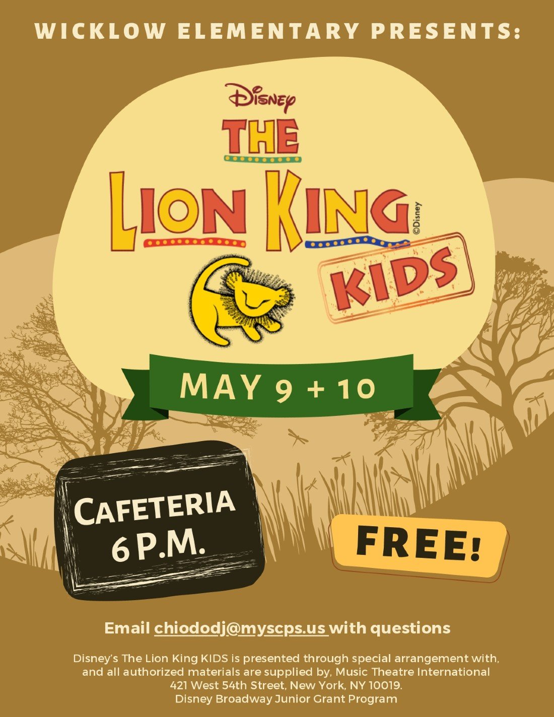 The Lion King Kids Edition, Wicklow Elementary School, Sanford ...