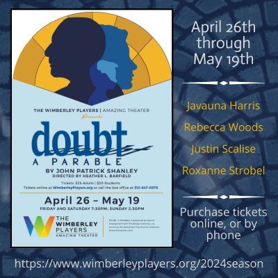 DOUBT, A PARABLE, The Wimberley Players, 3 May 2024 | AllEvents.in