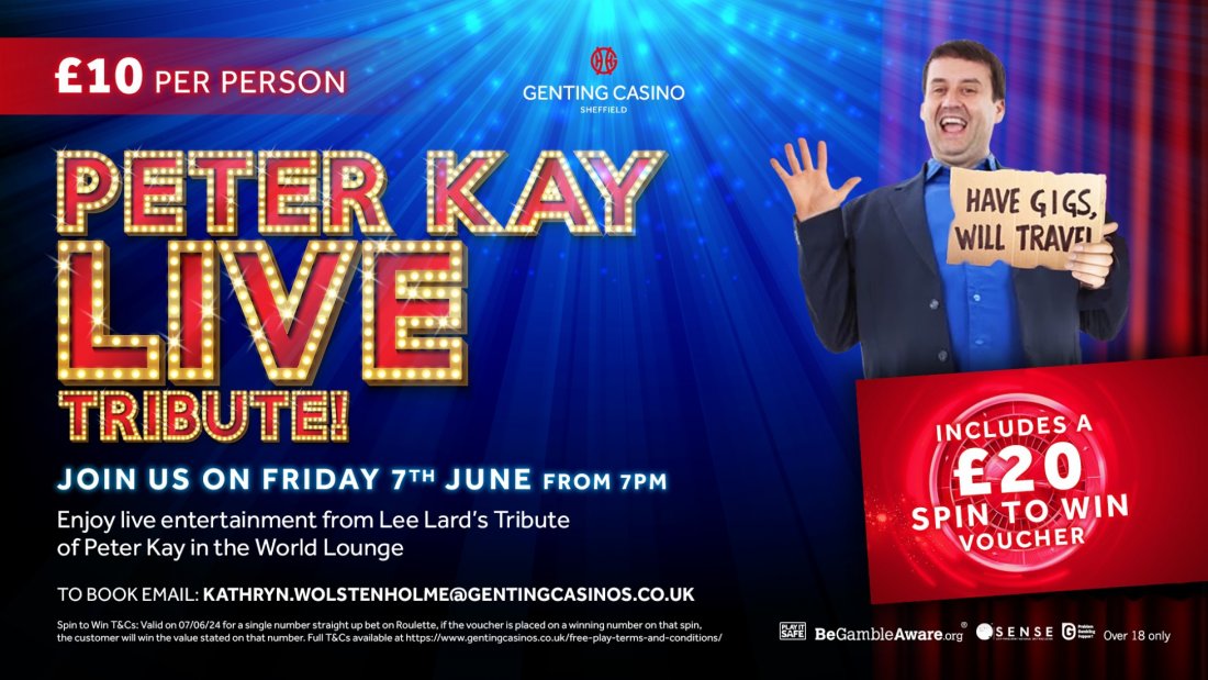 Lee Lards Peter Kay Tribute Live, Genting Casino Sheffield, 7 June 2024 ...