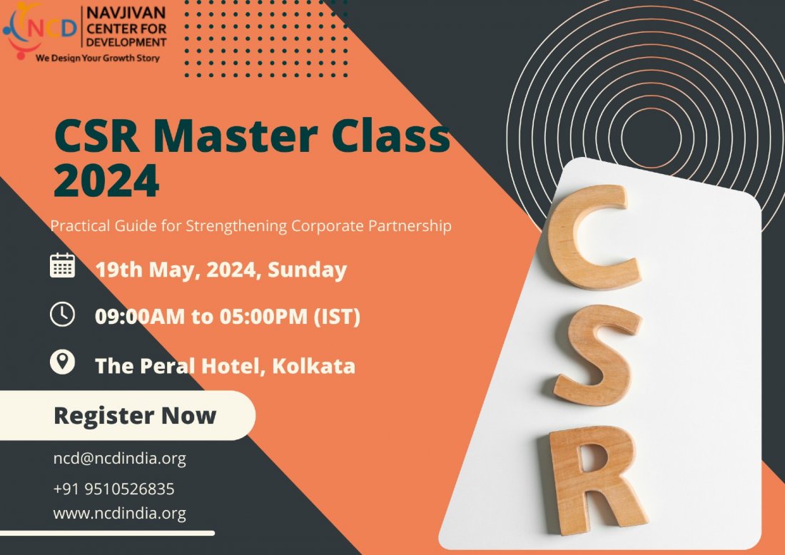 CSR Master Class 2024 @ Kolkata, The Pearl Hotel, Kolkata, 19 May 2024 | AllEvents