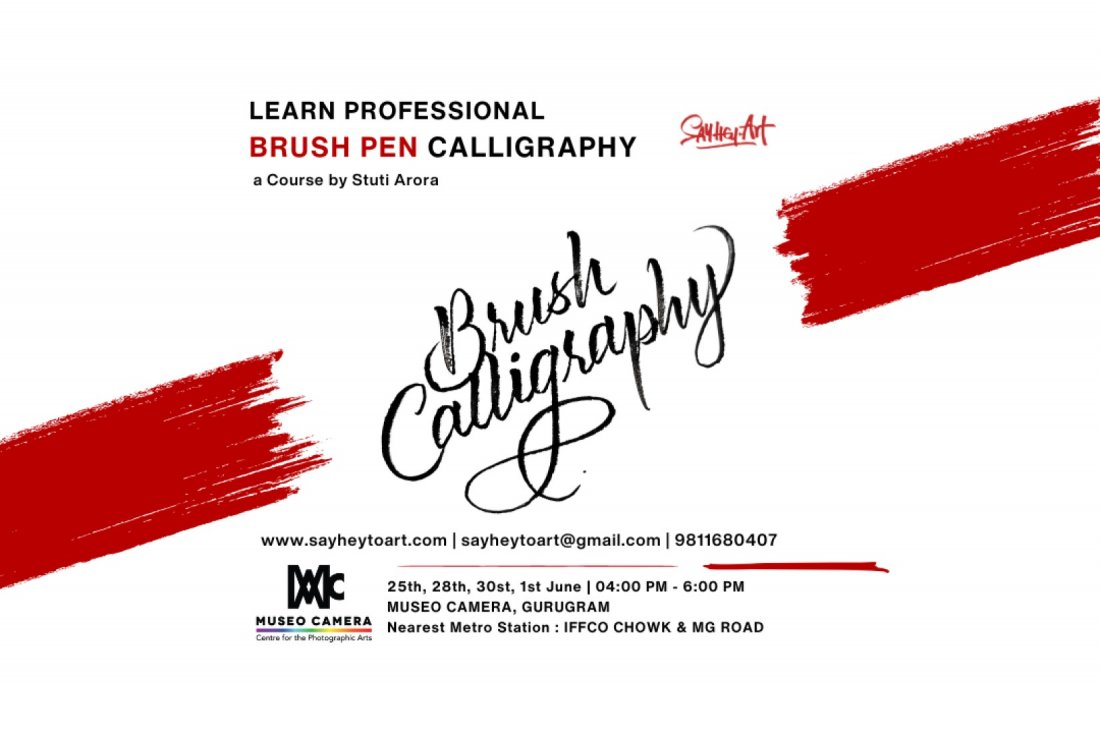 Calligraphy Workshop with Stuti Arora, Museo Camera, Gurgaon, 25 May ...