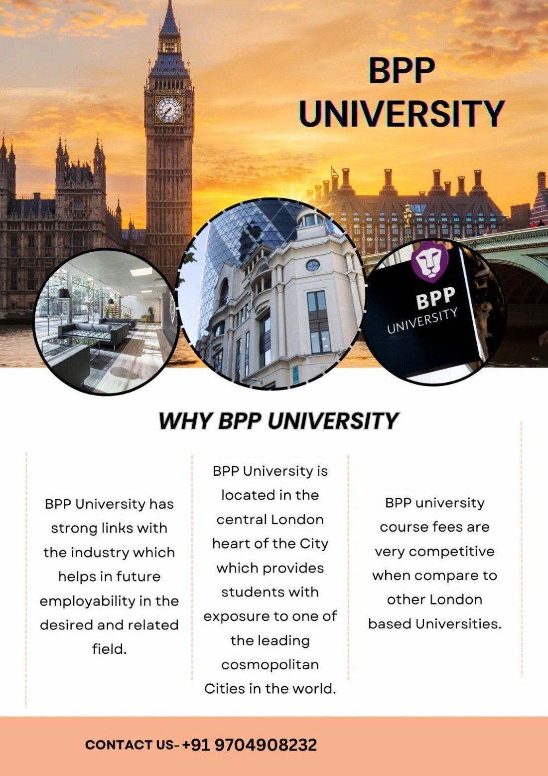 study at prestigious BPP university, StudyPlus Consultants, Hyderabad ...