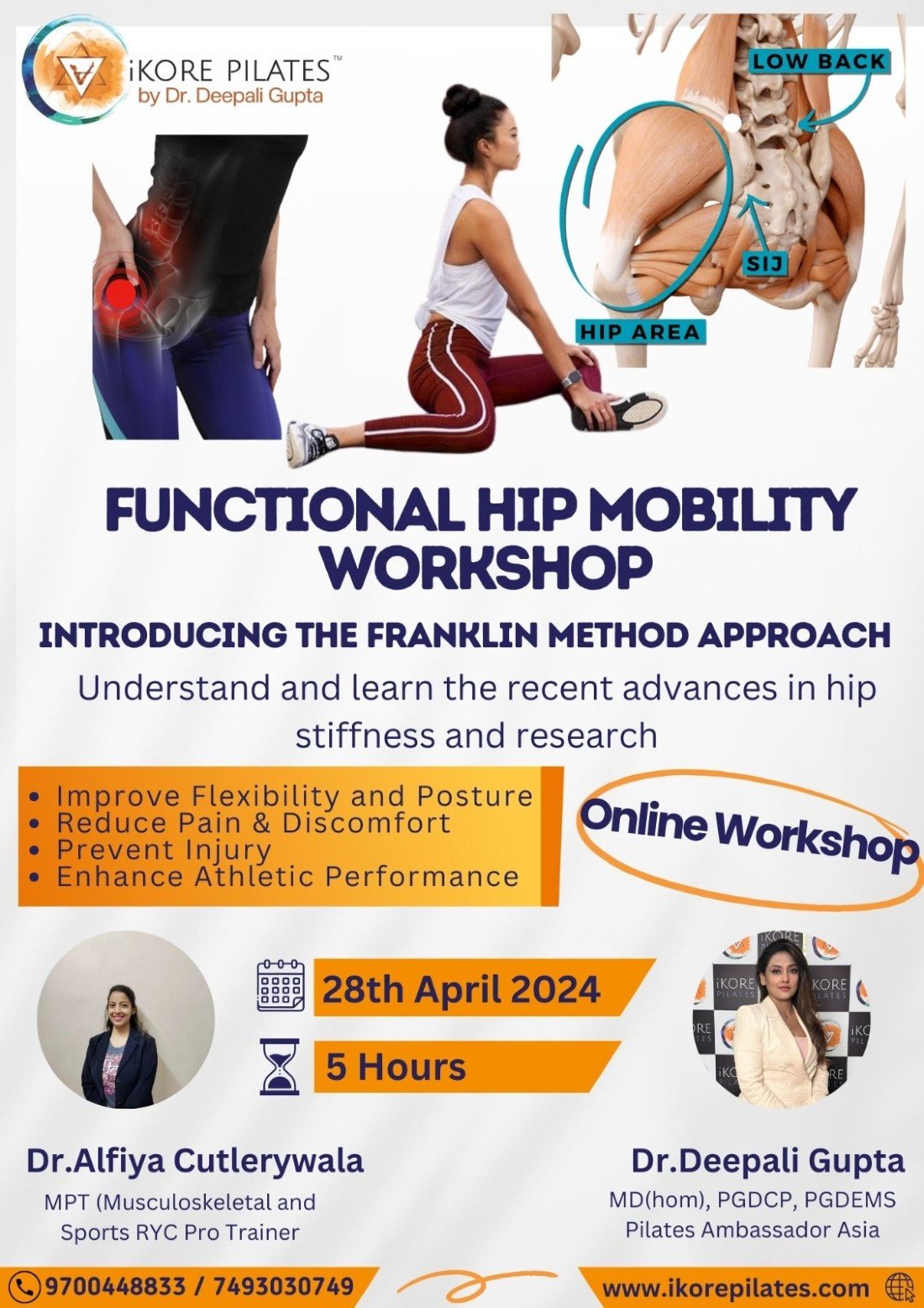 Functional Hip Mobility Workshop, April 28 2024 | Online Event | AllEvents.in