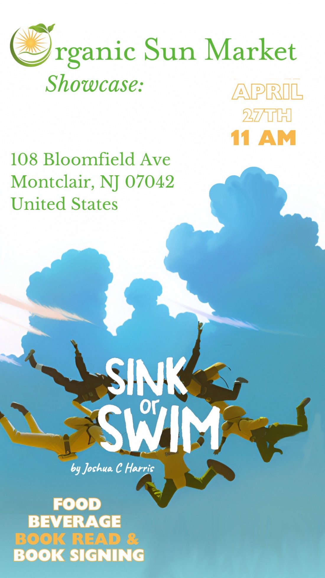 SINKorSWIM Showcase @ Organic Sun Market Tickets, Organic Sun Market, Montclair, 27 April 2024 ...