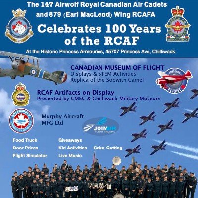 Princess Armouries Celebrates RCAF Centennial, 45707 Princess Ave ...