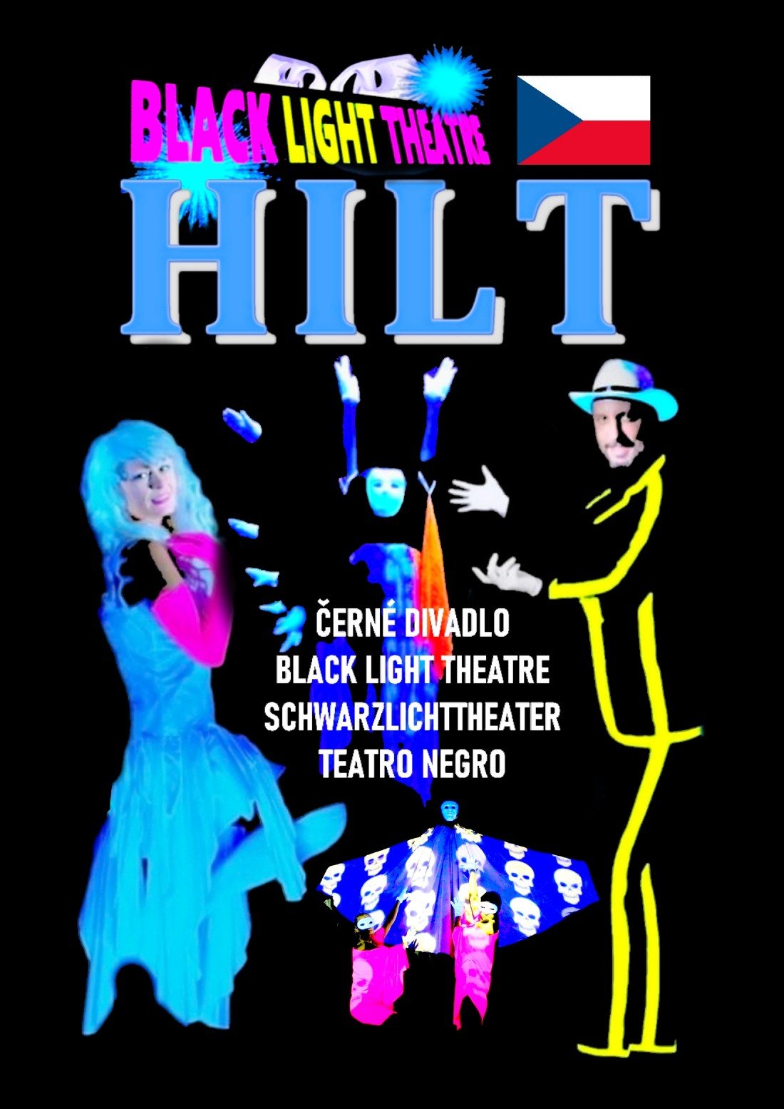 Magic Phantom comedy - black light theatre Tickets, HILT black light ...