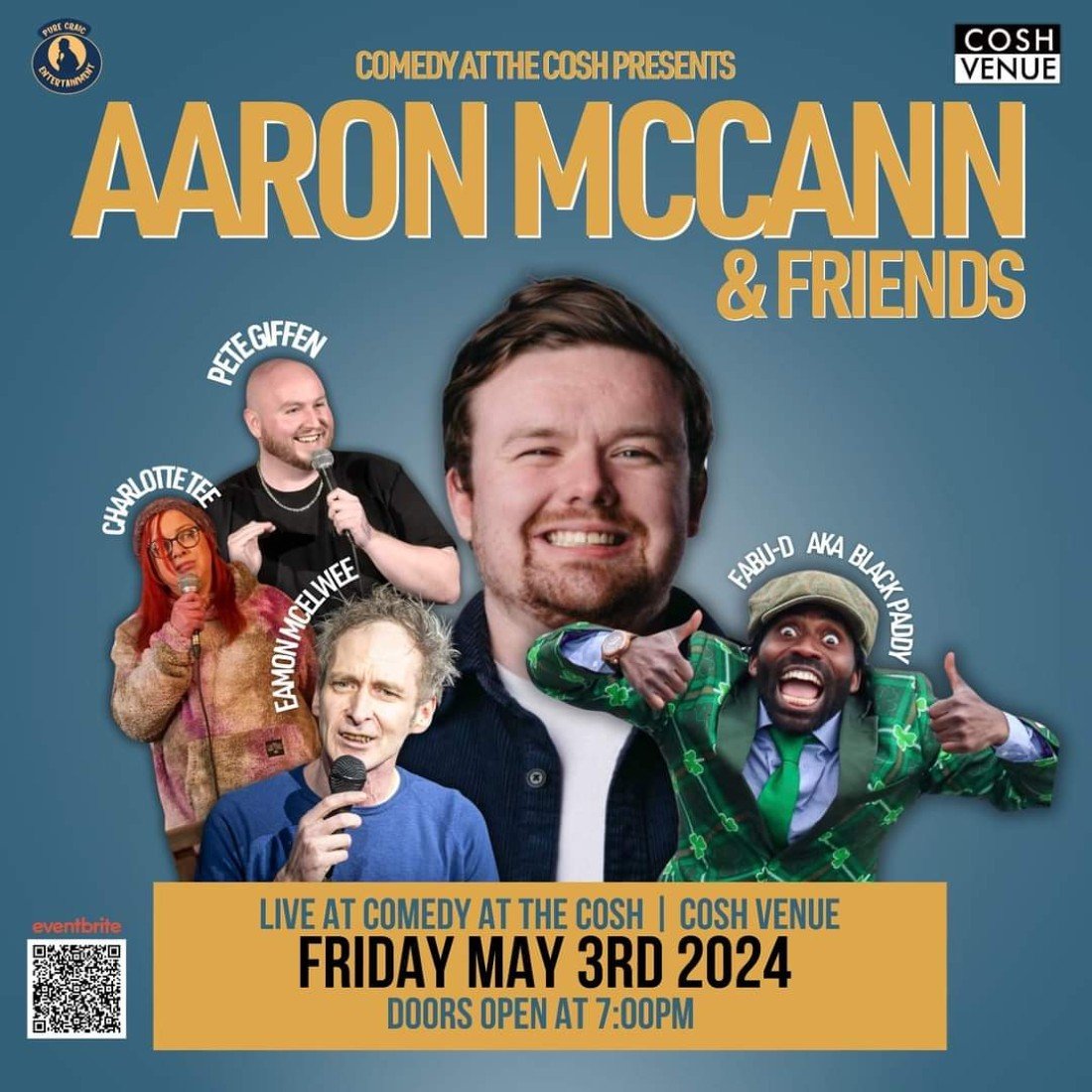 Comedy at The Cosh - Aaron McCann plus Guests, The Cosh Bar, Derry, 3 ...