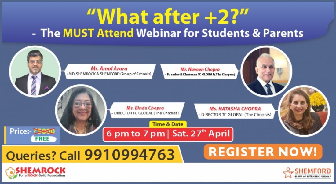 What after +2?- The MUST attend Webinar for Parents & Students!, April ...